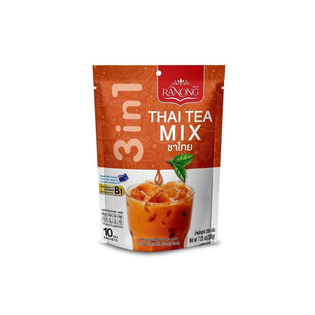 Ranong Tea 3 In 1 Thai Tea Mix 200g (Bot Tra Sua Thai) – Homie Asian ...