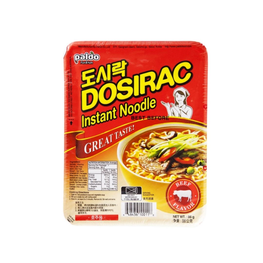 Dosirac Instant Noodle Beef Flavor 86g (Mi Goi Vi Bo) – Homie Asian ...