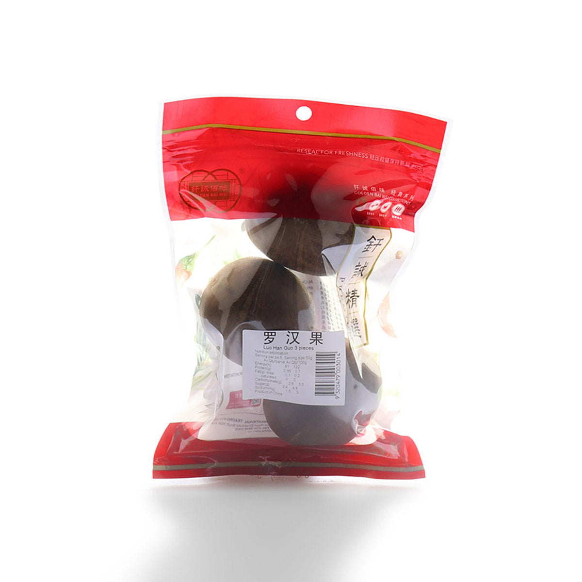 Golden Bai Wei Dried Lo Han Kuo 3 Pieces 50g – Homie Asian Supermarket ...