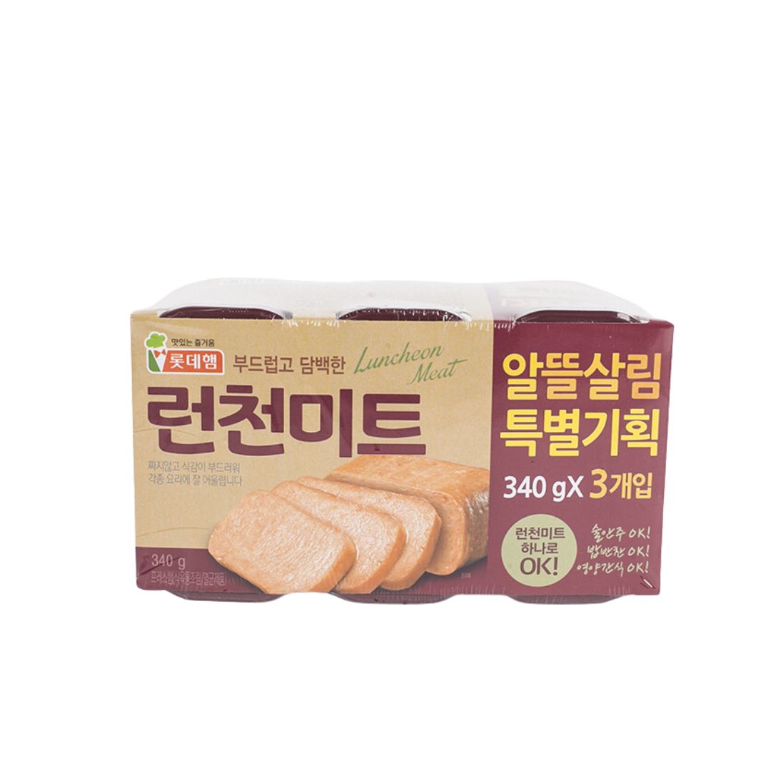 Lotte Food Luncheon Meat Bundle 3x 340g (Thit Hop Spam X3) – Homie ...