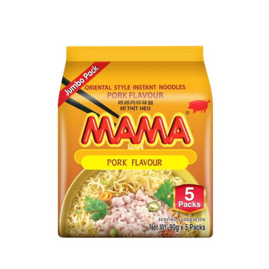 Mama Noodle Pork 5 packs of 90g (Mi Goi) – Homie Asian Supermarket ...