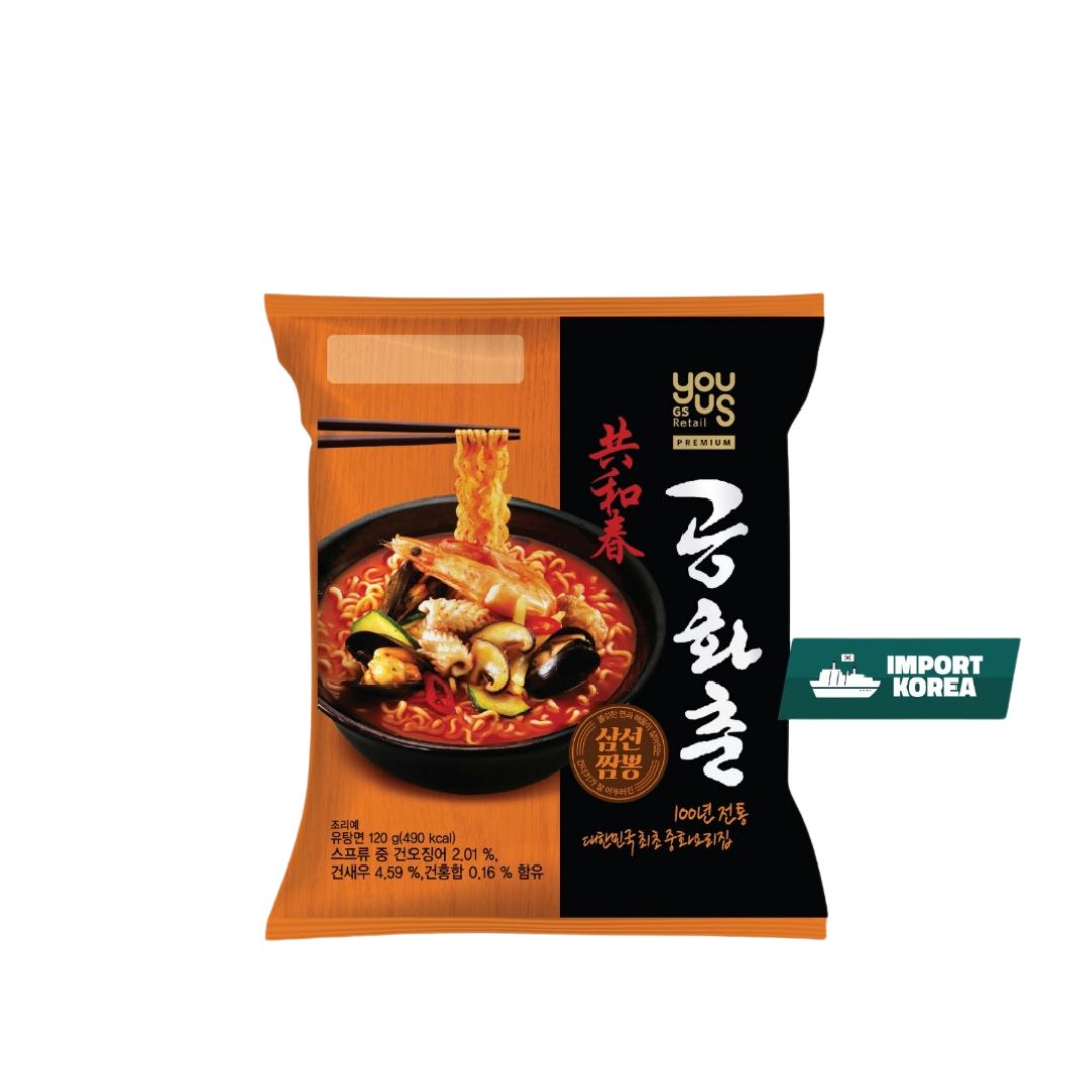 YouUs Gonghwachun Spicy Seafood Jjambbong 120g (Mi An Lien) – Homie ...