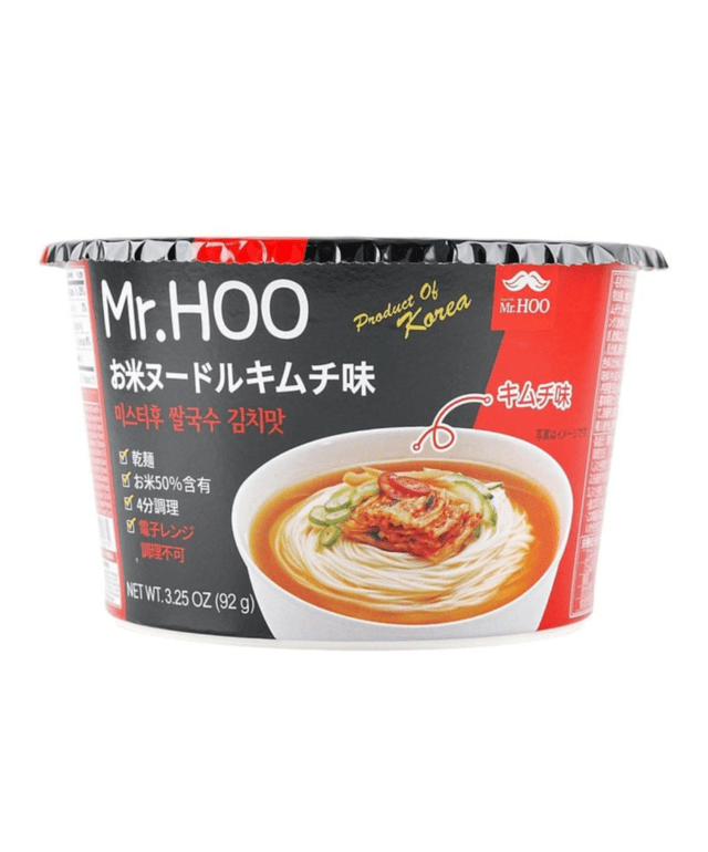 Mr. Hoo Big Rice Noodle Kimchi Bowl 92g (mi gao Mr.Hoo vi kim chi ...