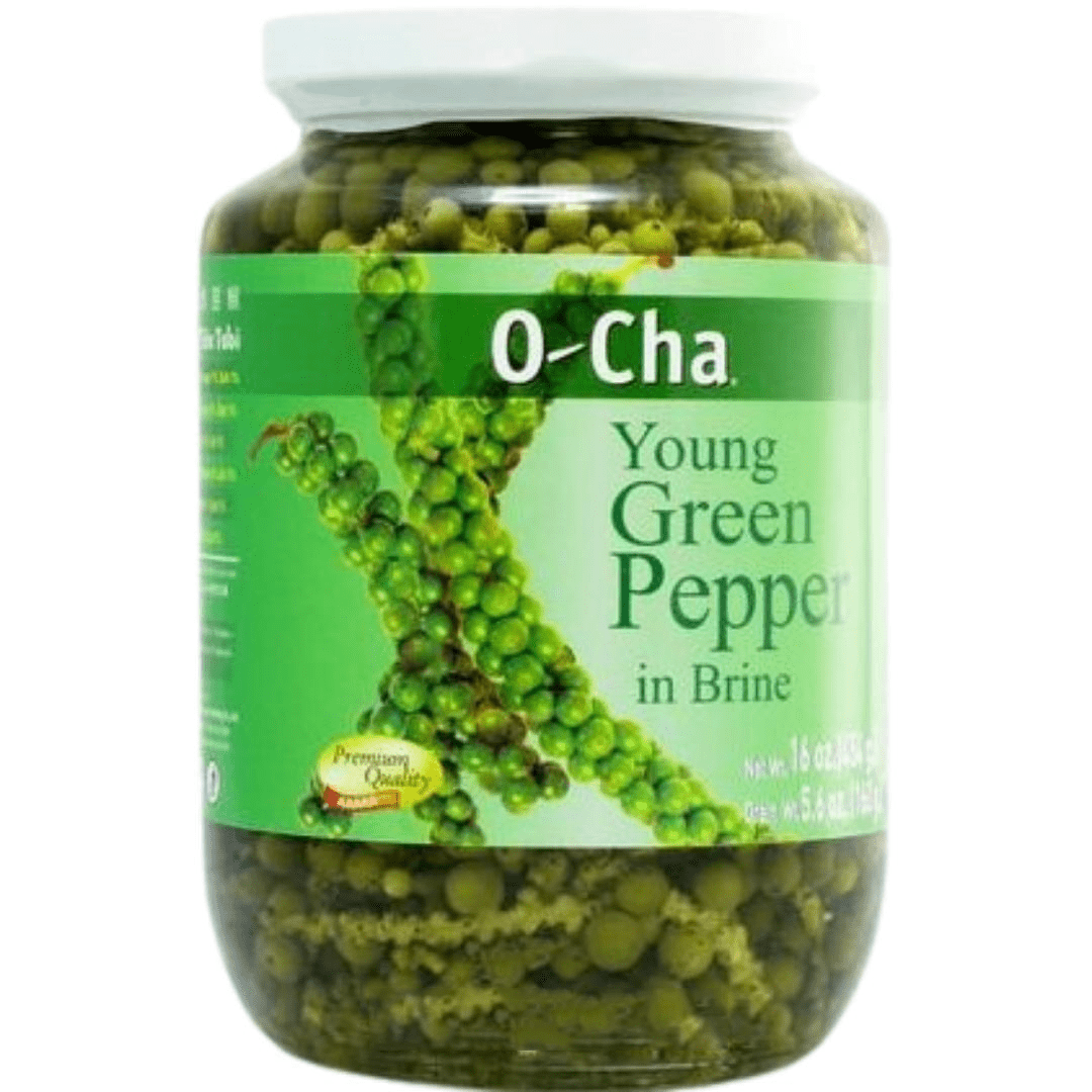 O-cha Young Green Pepper in Brine 454g (Tieu xanh) – Homie Asian ...